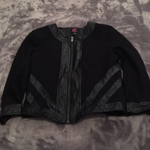 bebe | Jackets & Coats | Bebe Leather Zip Up | Poshmark